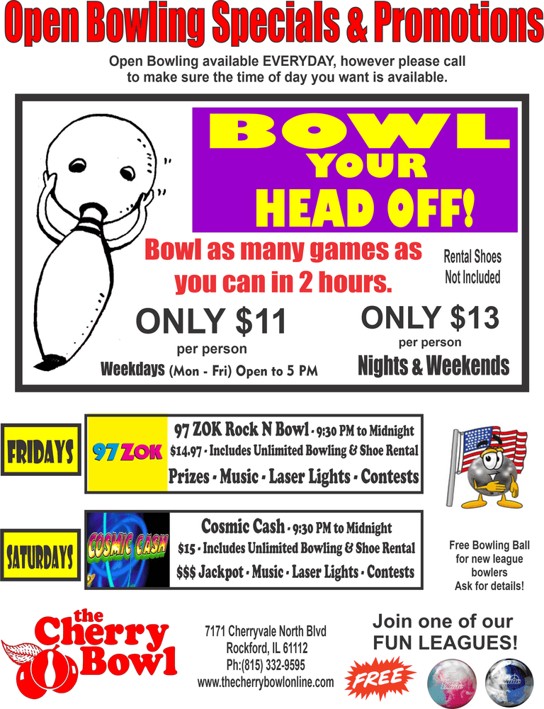 Cosmic Bowling | Ultimate Bowling | The Cherry Bowl | Rockford, IL